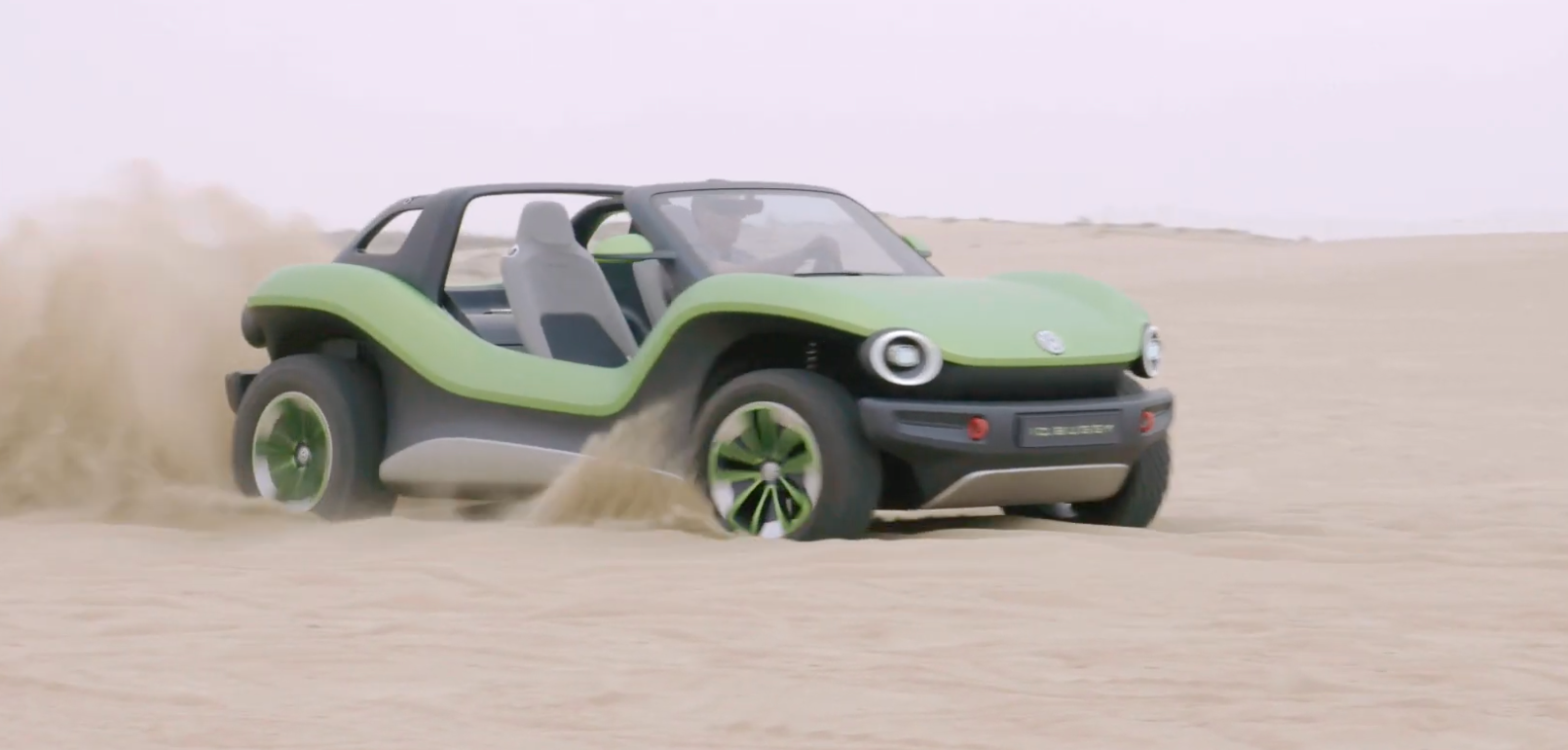 Volkswagen ID. Buggy takes off-road first drive on Californian beach ...