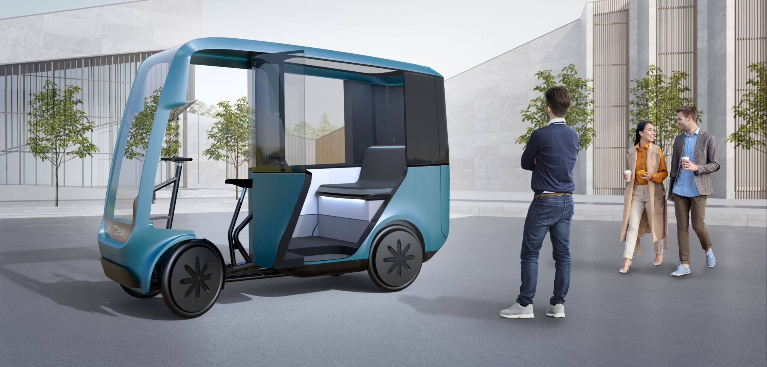 Design of futuristic zero-emission electric taxi revealed - Electric ...