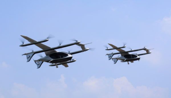 World-first formation flight of three autonomous air taxis in Shanghai ...